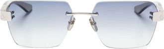 Maybach Eyewear lunettes de soleil g&eacute;om&eacute;triques The Magic &agrave; design sans monture - Argent