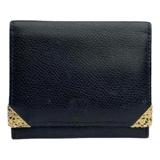 Valentino Portefeuille Vintage Pre-owned - Femme - Pre-owned - Noir - Taille: ONE Size