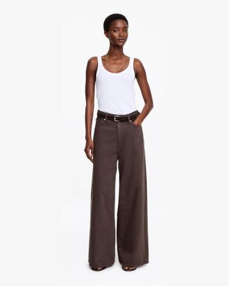 Arket CEDAR Oversized Wide Jeans -Braun