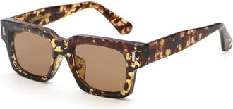 Generic Lunettes De Soleil Carr&eacute;es &Agrave; Petite Monture UV400 For Hommes Et Femmes, Id&eacute;ales For Les Vacances Et Le Sport.(Multi-colored)