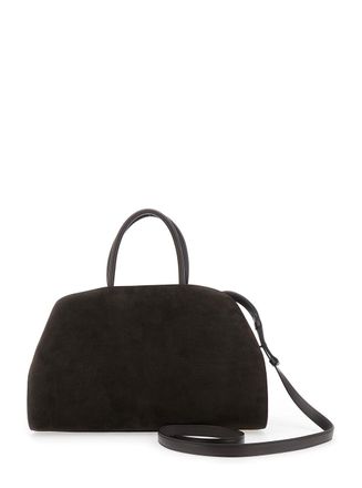 Ferragamo Womens Handbag Hug Bicolor Brown Leather Lamb Handbags Hand Bags