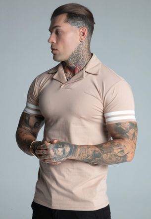 Siksilk Herren Polo Braun XL