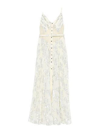 Self Portrait Maxi Robe - Jaune