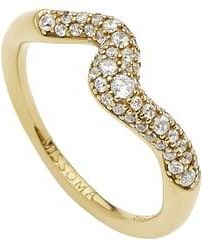 Missoma Bague ondul&eacute;e Molten Snow en argent et plaqu&eacute; or m&eacute;lang&eacute;s