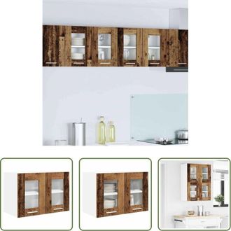 vidaXL Holzschrank - H&auml;ngeschrank mit Speicher Altholz 60 x 31 x 40 cm Holzwerkstoff
