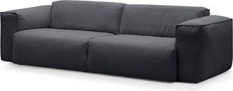 Studio Copenhagen home24 3-Sitzer Sofa Grau Webstoff Saia 251 x 71 x 102cm Modern