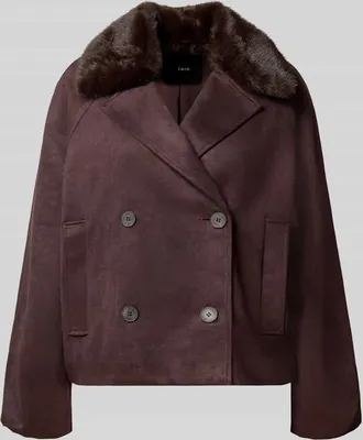 Zero Regular Fit Jacke in Velours-Optik