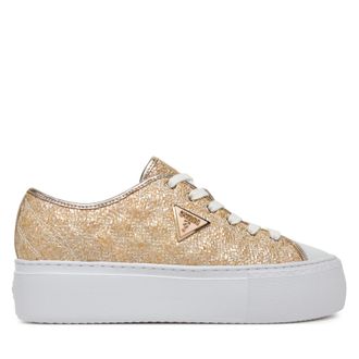 Guess Sneakers aus Stoff Guess FLTJOE FAP12 Goldfarben