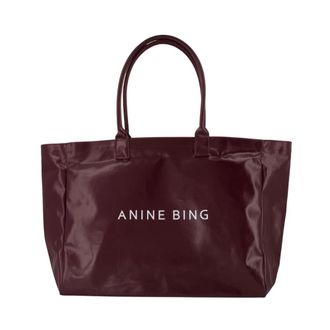 Anine Bing Leo Tote Bag - - Bags - Damen - Rot - ONE SIZE