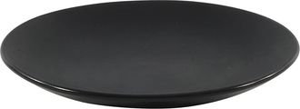 JACK Dessertteller Kuchenteller Speiseteller | Steingut | Schwarz matt | Ø 21 cm