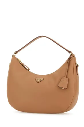 Prada Womens Camel Leather Handbag Naturale Borse A Mano Bag