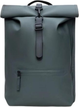 Rains Rolltop Rucksack W3 - - Bags - unisex - Grau - ONE SIZE