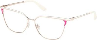 Guess Femme, Accessoires, Blanc, Taille: 57 MM Cat-Eye Optical Frame