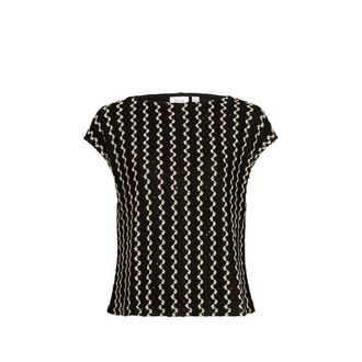 Vila Top Viellen en maille ray&eacute;e &agrave; sequins