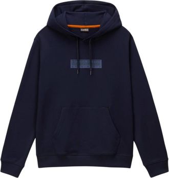 Napapijri Homme, Sweatshirts et sweats &agrave; capuche, Bleu, Taille: L Box Logo Sweat &agrave; capuche