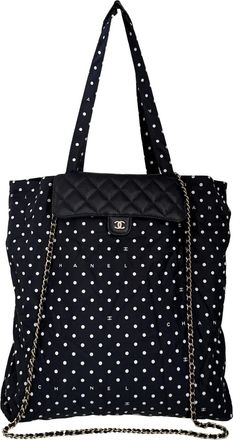 Chanel Shopper - Chanel Quilted Foldable Chain Tote Bag Caviar with - Gr. unisize - in Blau - für Damen