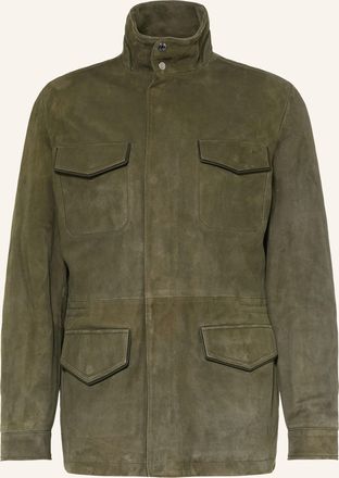 Jacob Cohen Jacob Cohen Fieldjacket Aus Leder gruen