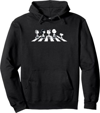 Peanuts Snoopy Charlie Brown Crossing Street Pullover Hoodie