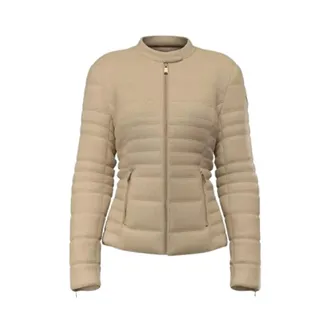Guess Femme, Vestes, Beige, Taille: 38 FR New Vona Block Embos Jacket