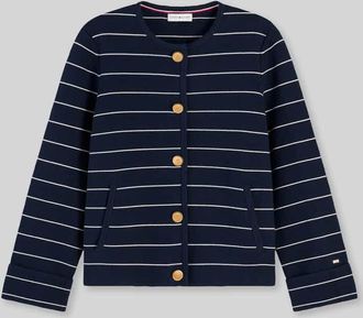 Tommy Hilfiger Boxy Fit Strickjacke aus reiner Baumwolle