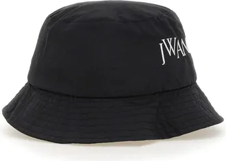 J.W.Anderson AC0347_FA0214999 Nylon Bucket Hat - Black