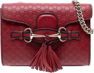 Gucci Hobo Bags - Mini Microguccissima Emily Crossbody - Gr. unisize - in Rot - für Damen