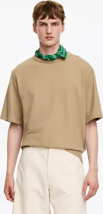 Arket Lockeres Boucl&eacute;-T-Shirt -Beige