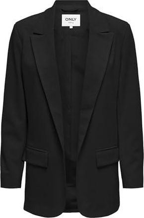 Only Onlcarolina Life L/S Open Blazer CC TLR, Noir, 40 Femmes