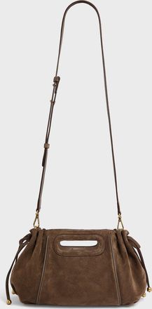 Gerard Darel Sac &agrave; main en cuir velours int&eacute;rieur m&eacute;tallis&eacute; - MINI DANY - Toundra