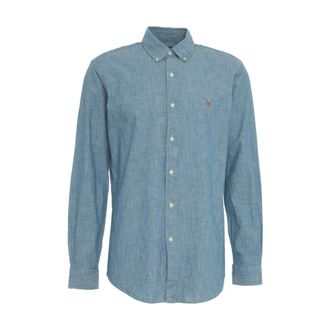 Polo Ralph Lauren Homme, Chemises, Bleu, Taille: XL Chemise Bleu Denim Coupe Ajust&eacute;e