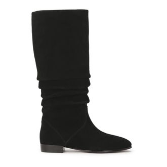 Kazar Wildlederstiefel mit flacher Sohle - - Shoes - Damen - Schwarzk - 37 EU