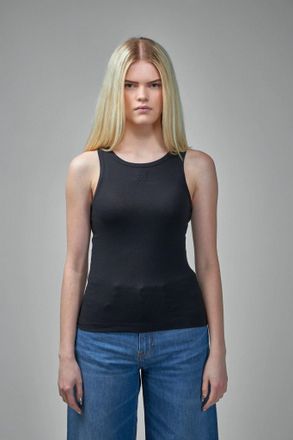 Ganni Soft Cotton Rib Tank Top