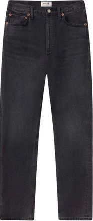 A Gold E Femme, Jeans, Bleu, Taille: W29 Jean Droit Taille Haute Pinc&eacute;e 90s