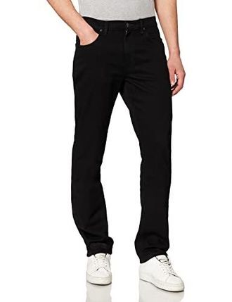 Lee Brooklyn Straight Jeans Homme, Clean Black Cs, 33W / 32L