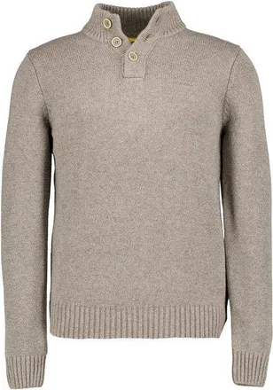 N.Z.A. Herren Pullover braun Wolle unifarben