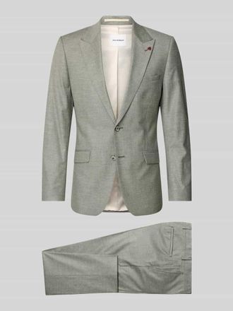 Roy Robson Slim Fit Anzug aus Schurwoll-Mix mit 2-Knopf-Sakko
