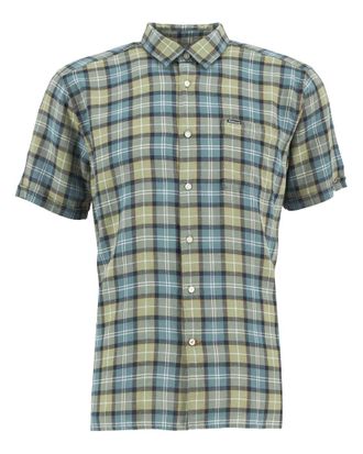 Barbour Leichtes Kurzarmhemd aus einem Lyocell-Leinen-Mix, Regular in