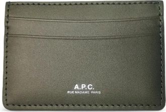 A.P.C. André logo-detail cardholder - Vert