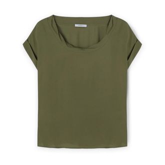 Motivi Bluse mit verdrehter Borte - - Blouses & Shirts - Damen - Gr&uuml;n - S