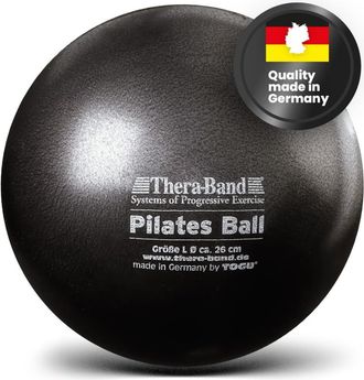 Theraband Pilates Ball | Gymnastikball klein f&uuml;r Pilates, Yoga, Beckenbodentraining & Rehabilitation | Weicher Gummiball mit Ventil | Fitnessball | PVC-frei | M