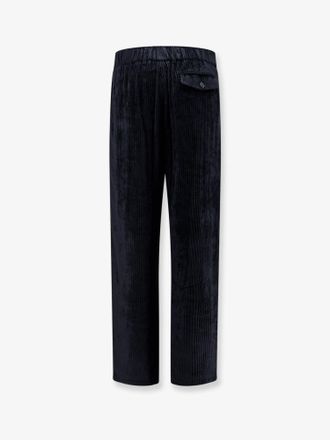 Giorgio Armani Mens Corduroy Trousers Black Viscose