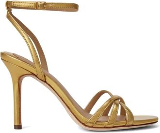 Ralph Lauren Sandales &agrave; talons aiguilles Kendyl - Femme - Chaussures - Jaune - Taille: 42 EU