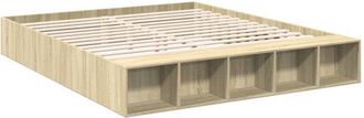 vidaXL Bettgestell Sonoma-Eiche 180x200 cm Holzwerkstoff vidaXL