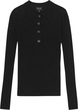 Birgitte Herskind Femme, Pulls, Noir, Taille: 40 FR Cadee Knit Polo Blouse