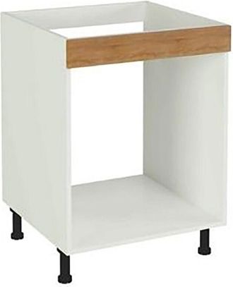 PEGANE Meuble bas de cuisine pour four coloris chêne cortez - Hauteur 85 x Longueur 60 x profondeur 58 cm Pegane