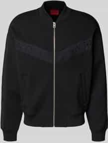 HUGO BOSS Oversized Sweatjacke aus Baumwoll-Mix Modell DROMZIP