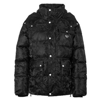 Philipp Plein Homme, Vestes, Noir, Taille: M Shiny Nylon Puffer Jacket