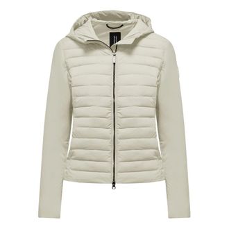 Bomboogie Femme, Vestes, Beige, Taille: 48 FR Veste en duvet en nylon extensible