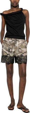 Pinko Pinko, Femme, Shorts, Beige, Taille: 36 FR Short Shorts