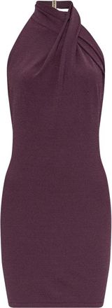 Balmain Flie&szlig;endes Jersey-Kleid mit offenem R&uuml;cken - - Dresses - Damen - Lila - S